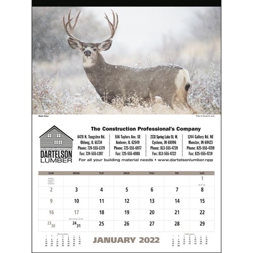 North America Wildlife 2023 Calendar | EverythingBranded Canada