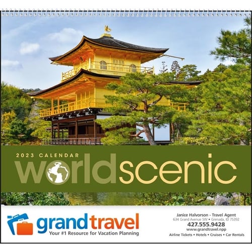 World Scenic 2023 Calendar | EverythingBranded Canada