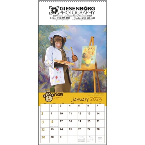 Monkey Business 2023 Calendar | EverythingBranded Canada